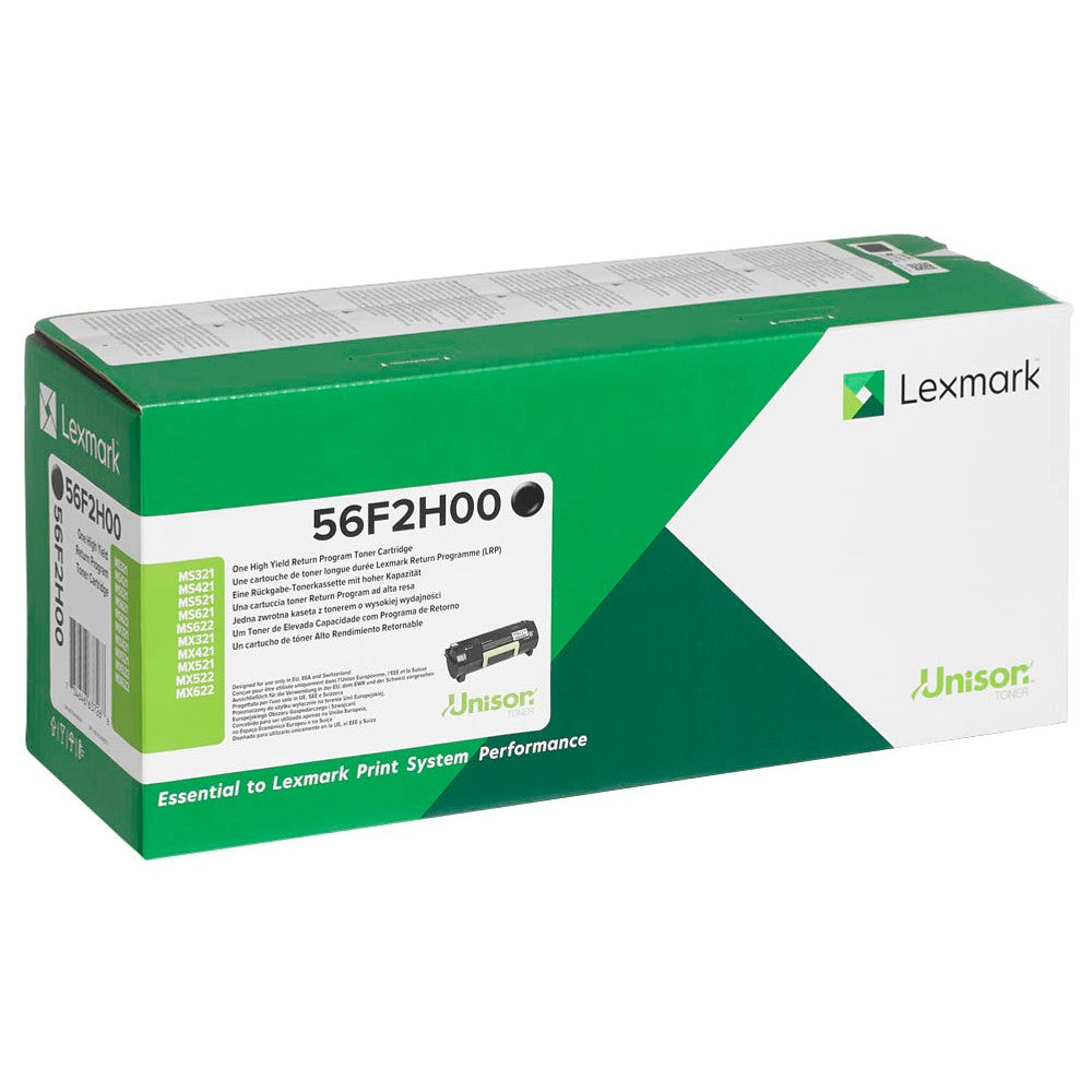 Toner Lexmark cartouche d'origine - Noir - 56F2H00 – BlueDakota.fr